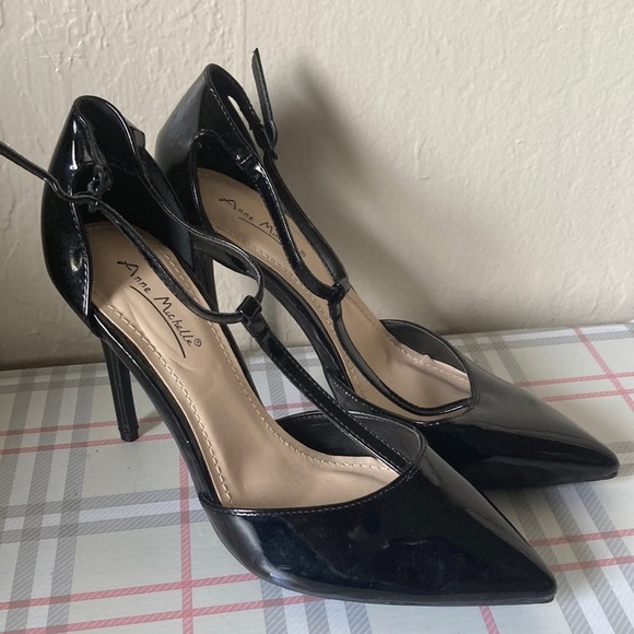 Anne Michelle | Shoes | Anne Michelle Point Toe Pump Heels Shoes Black ...